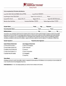 fillable-form-Student-Entry-Form | North Gwinnett Middle School PTSA
